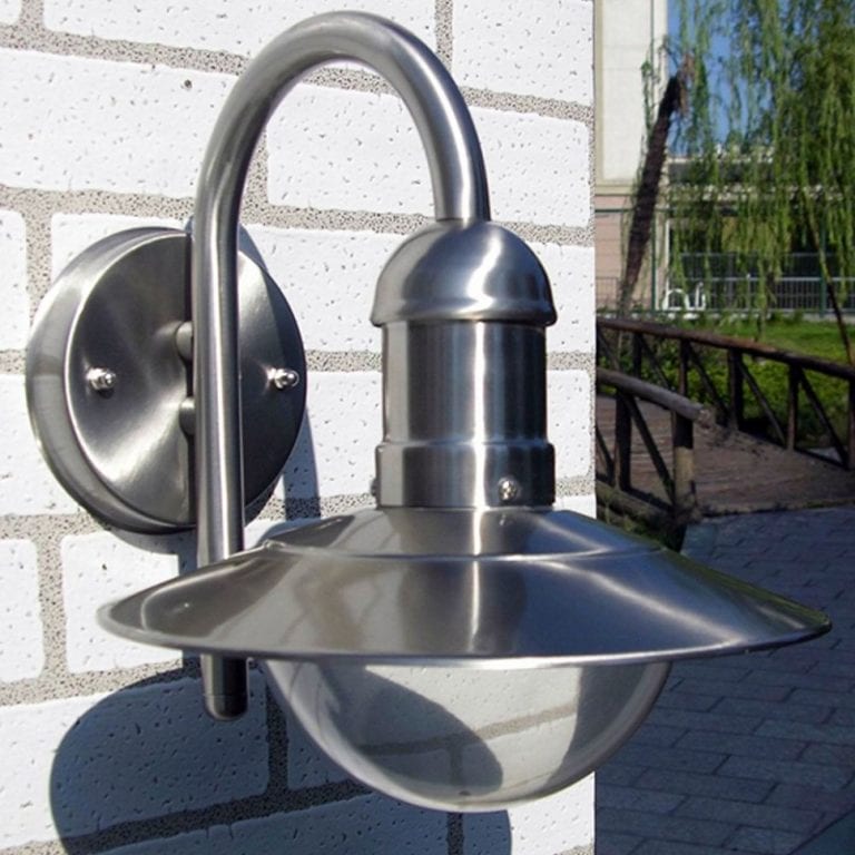 Outdoor Down Light - Stellus Orbit Stainless Steel Wall Light | Lumena
