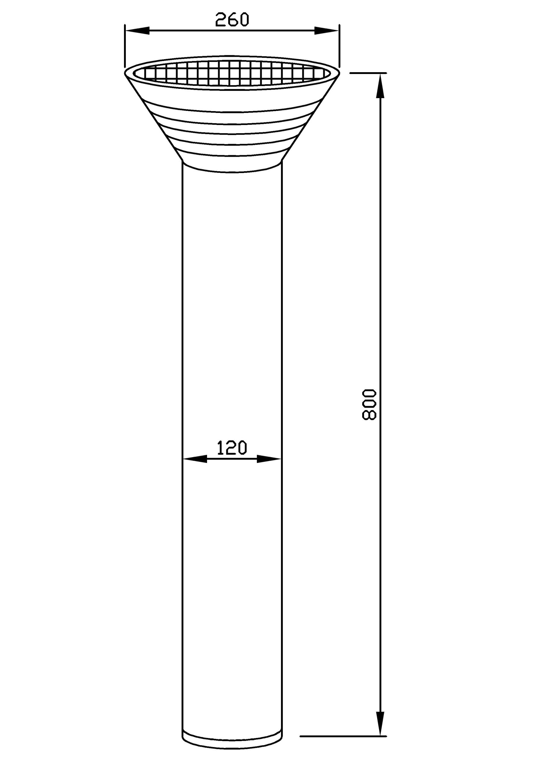 Solar Path Light OLYMPIA | 3000K / 6000K | 800mm Post | Lumena
